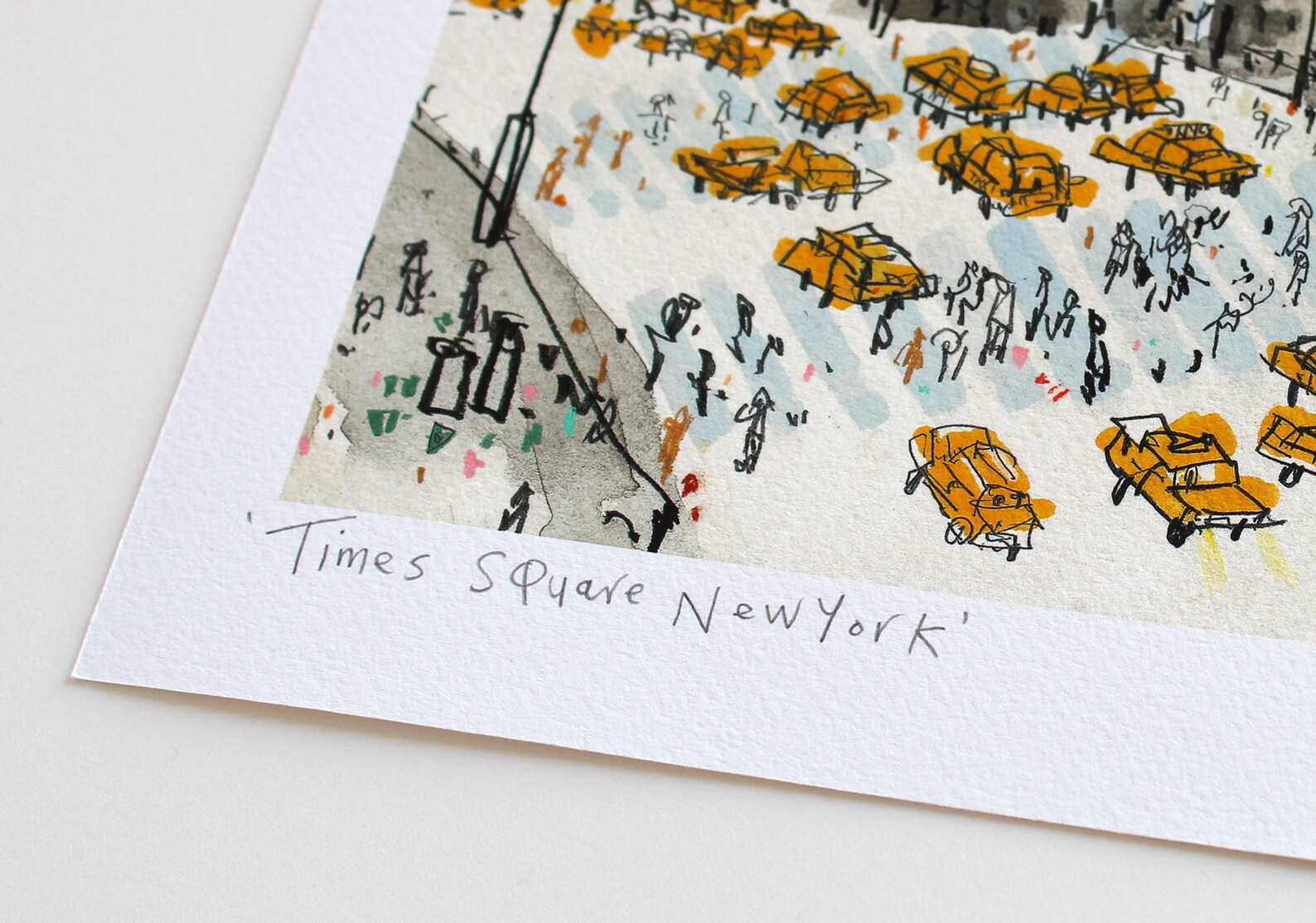 TIMES SQUARE NYC, New York Art Print, Signed Giclee Print, Watercolor ...