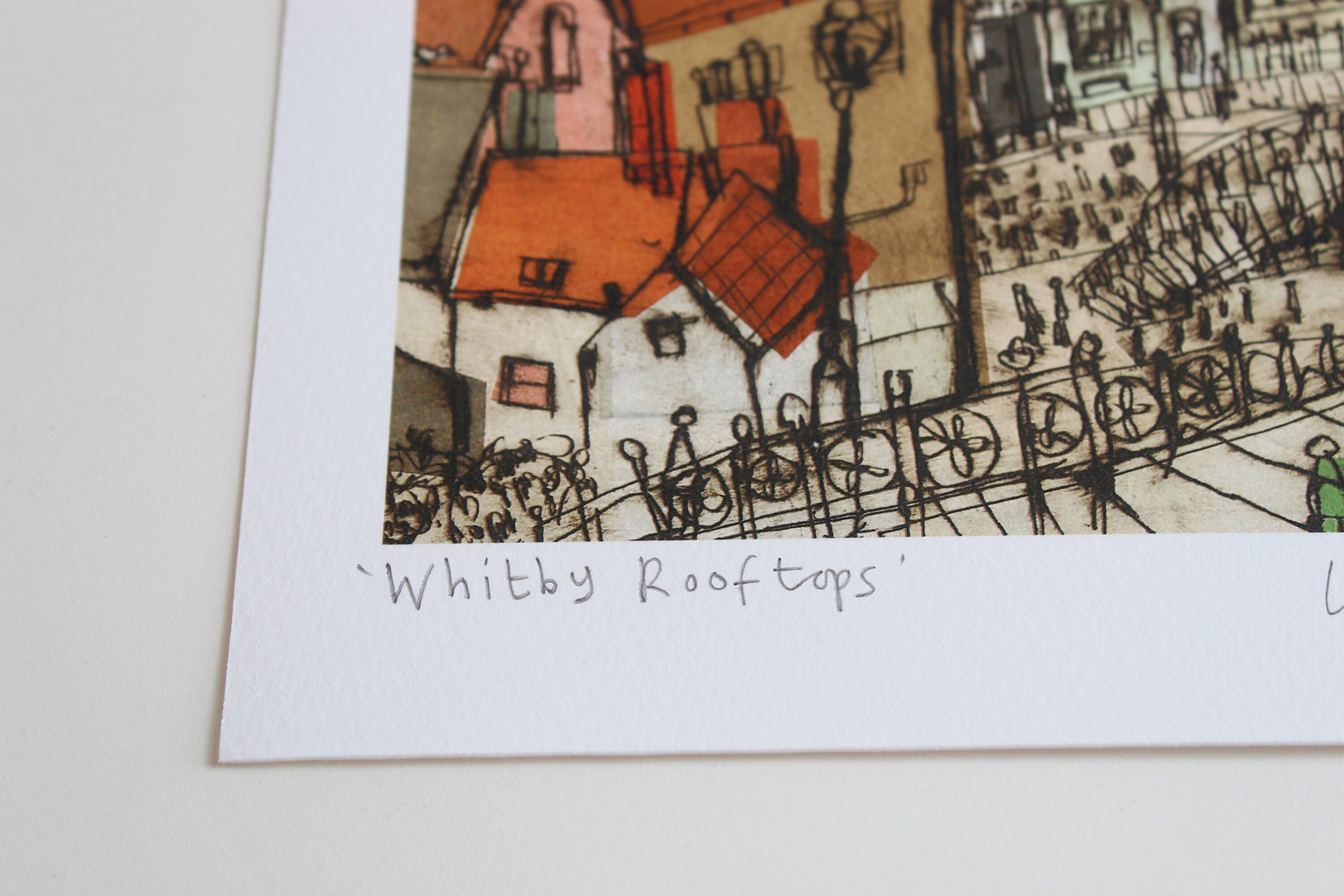 WHITBY HOUSES PRINT Whitby Yorkshire Signed Giclee Print | Etsy