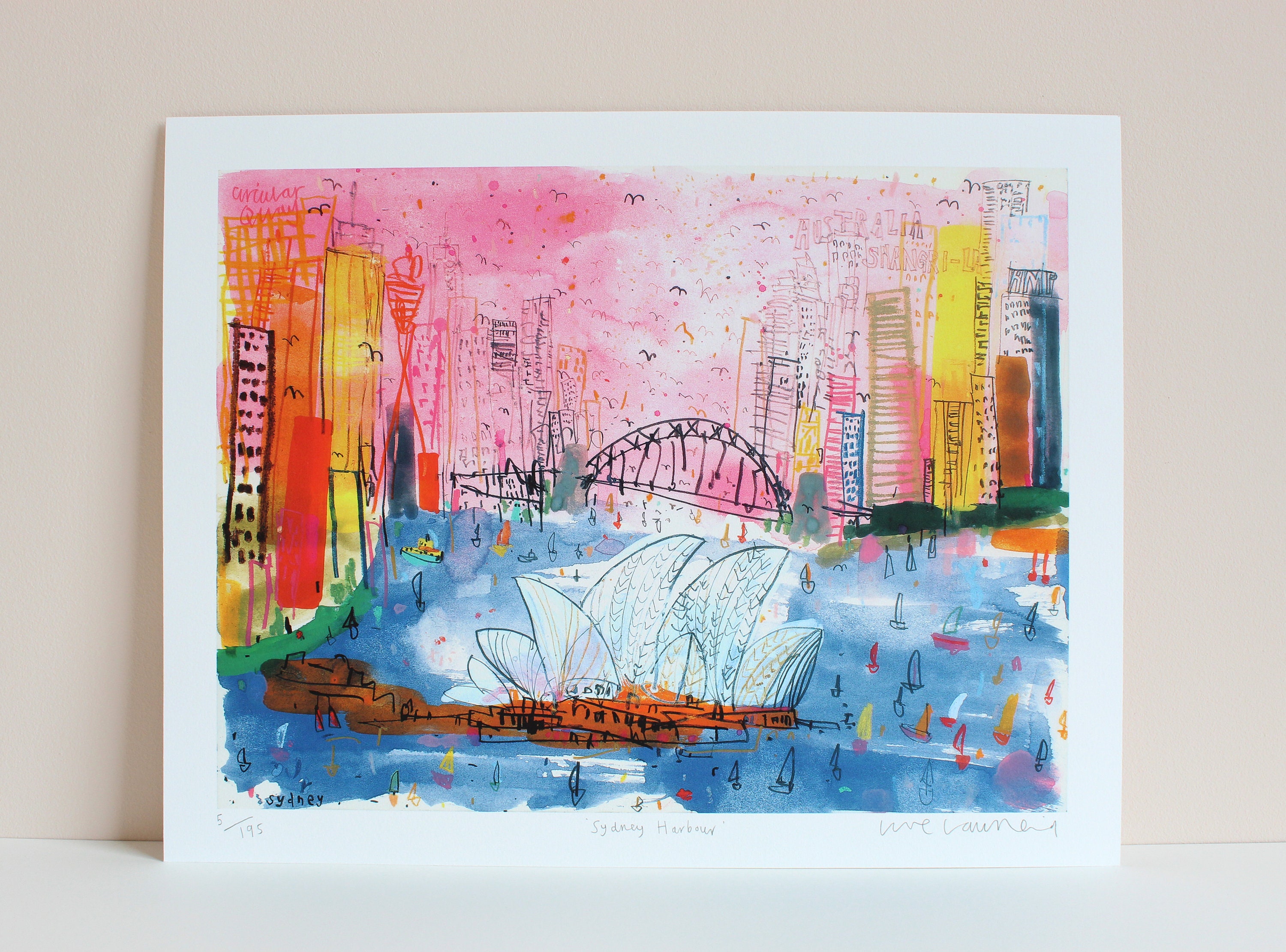 Australian Sydney Harbour Bridge and The Sydney Opera House Pastels Art ...