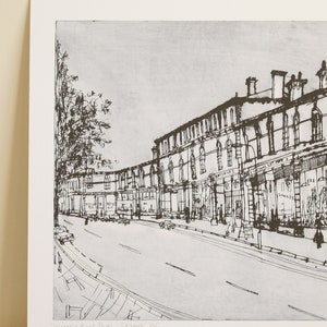 SALTAIRE ART PRINT, Victoria Road Sketch, Saltaire Shop Print, Bradford ...