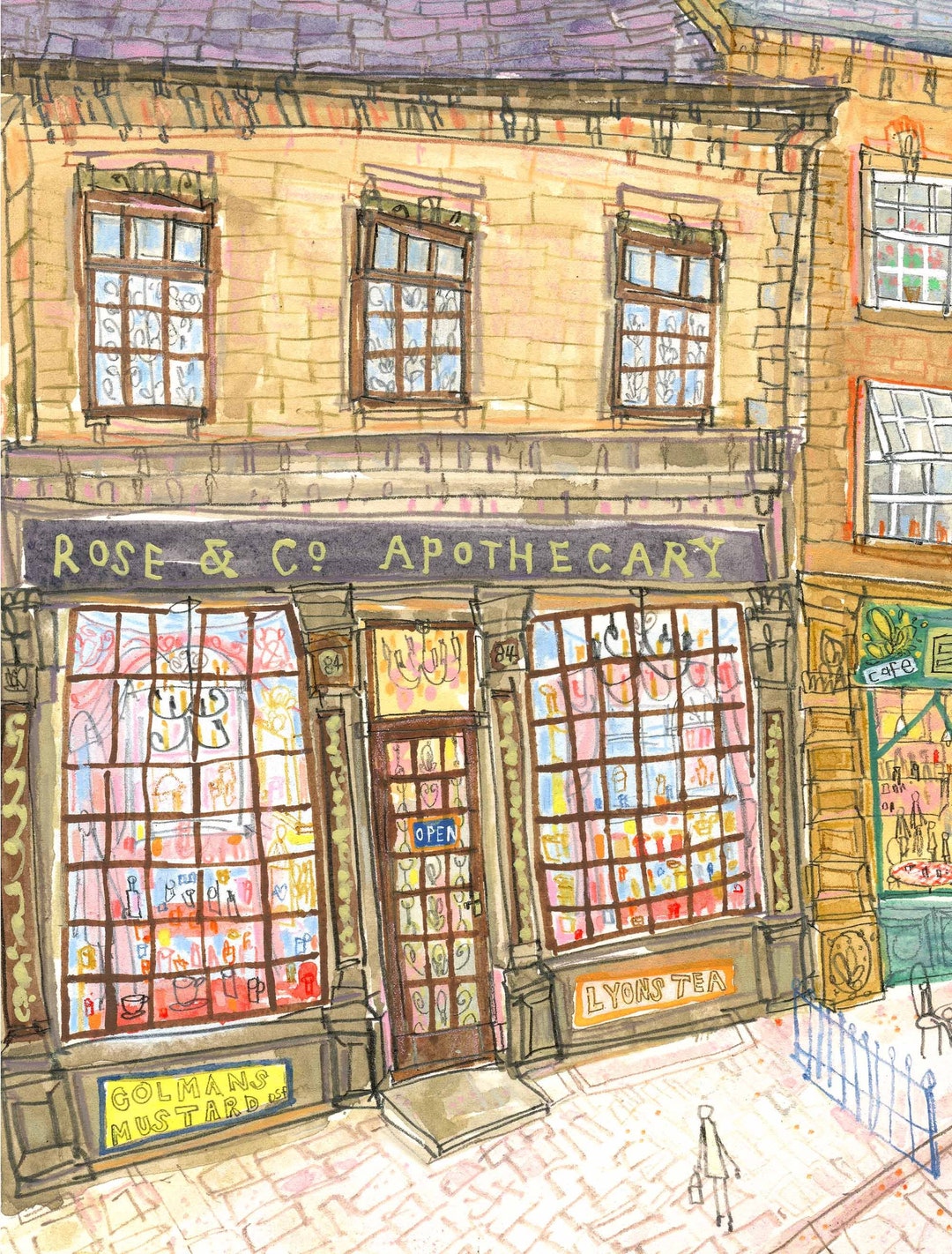 HAWORTH ART PRINT, 11 X 14 Giclee Print, the Apothecary Shop, Bronte ...