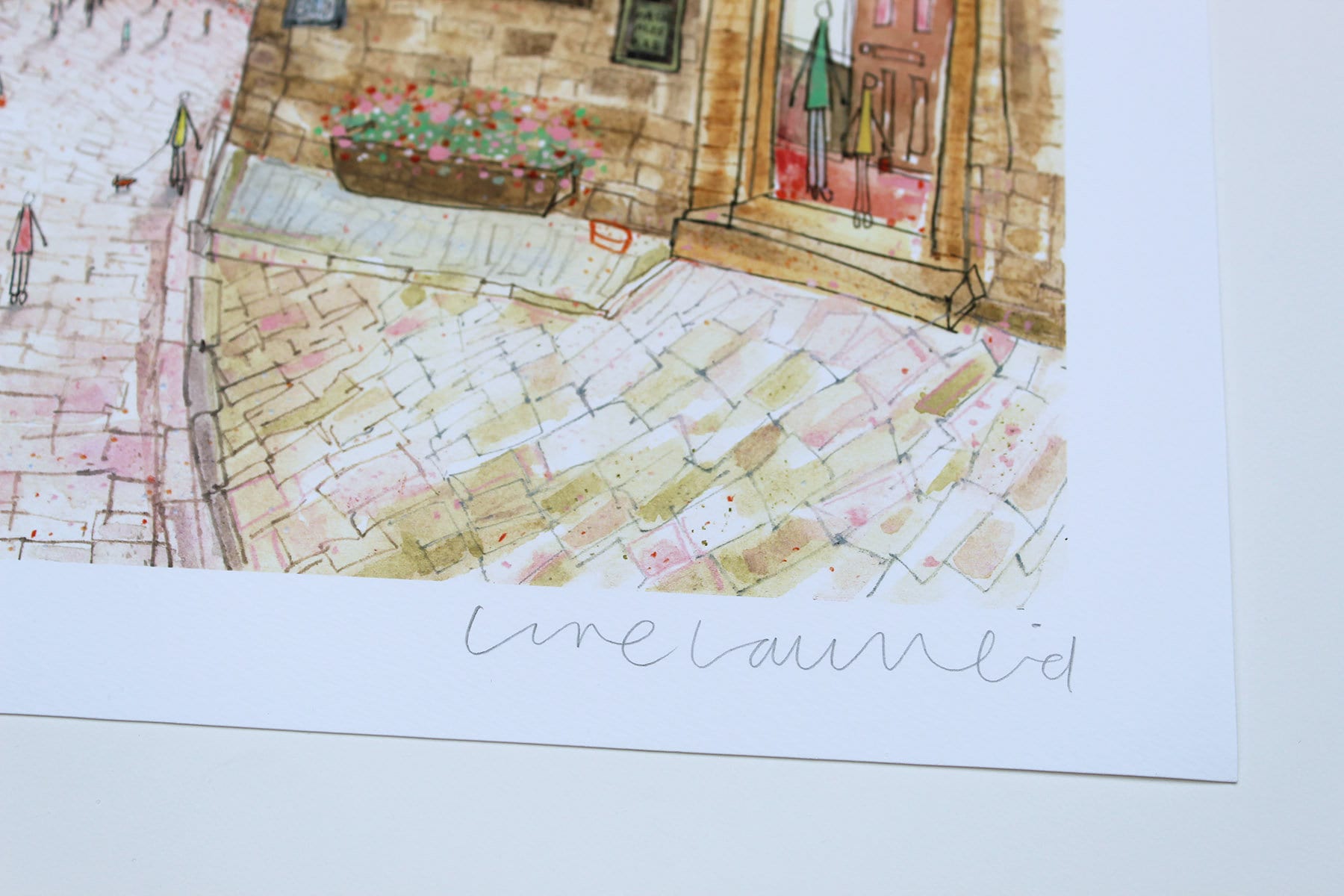 HAWORTH ART PRINT, Watercolor Yorkshire England Pub, Bronte Country ...