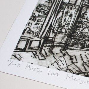 YORK MINSTER ENGLAND, Yorkshire Art Print, Signed Giclee Print ...