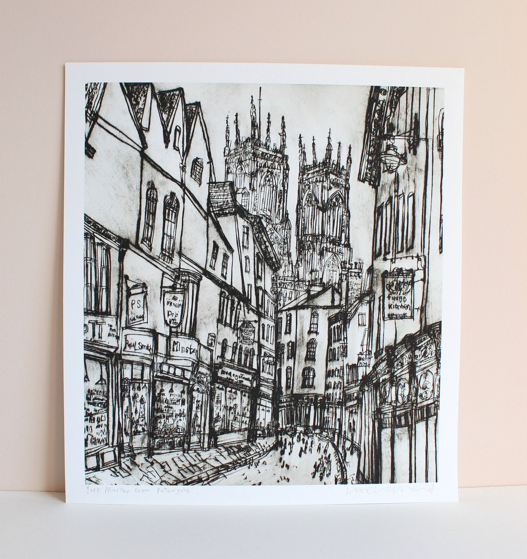 YORK MINSTER ENGLAND, Yorkshire Art Print, Signed Giclee Print ...