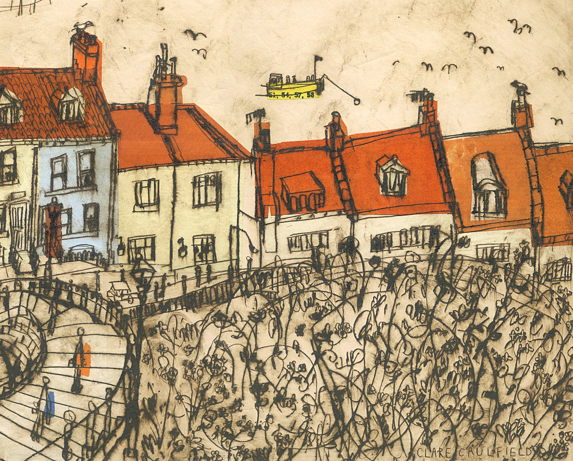 WHITBY CANVAS ART Stretched Box Canvas Yorkshire Picture | Etsy