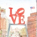LOVE STATUE Print, Philadelphia Art, 11x14 Wall Decor, Love Park Philly ...