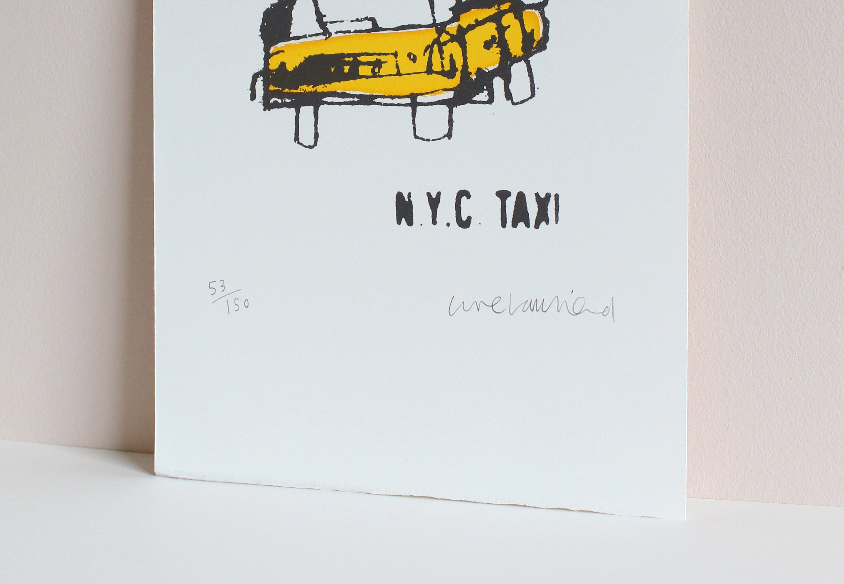 NYC TAXI ART, New York Screen Print, New York Taxi, Original ...