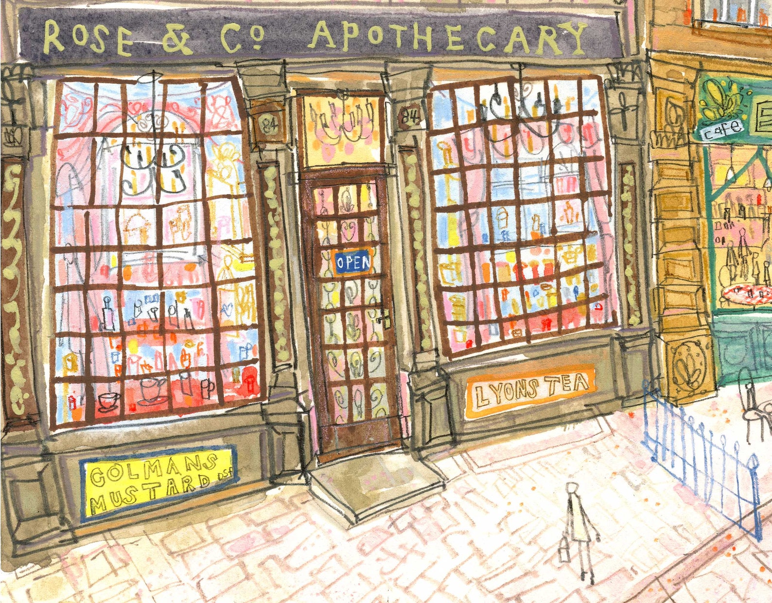 HAWORTH ART PRINT, 11 X 14 Giclee Print, the Apothecary Shop, Bronte ...