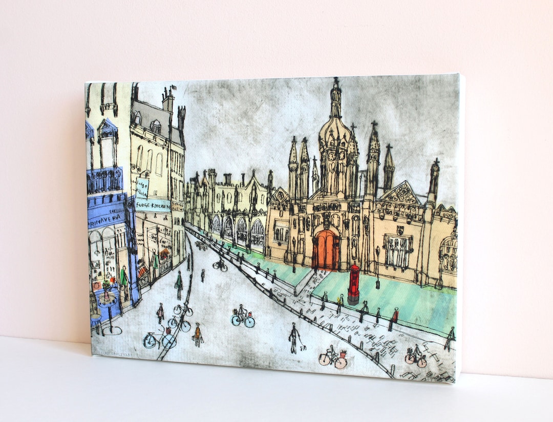 Cambridge Canvas Kings College Print, Cambridge England, University of ...