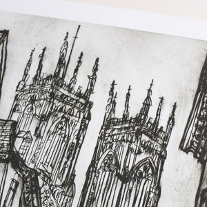 YORK MINSTER ENGLAND, Yorkshire Art Print, Signed Giclee Print ...