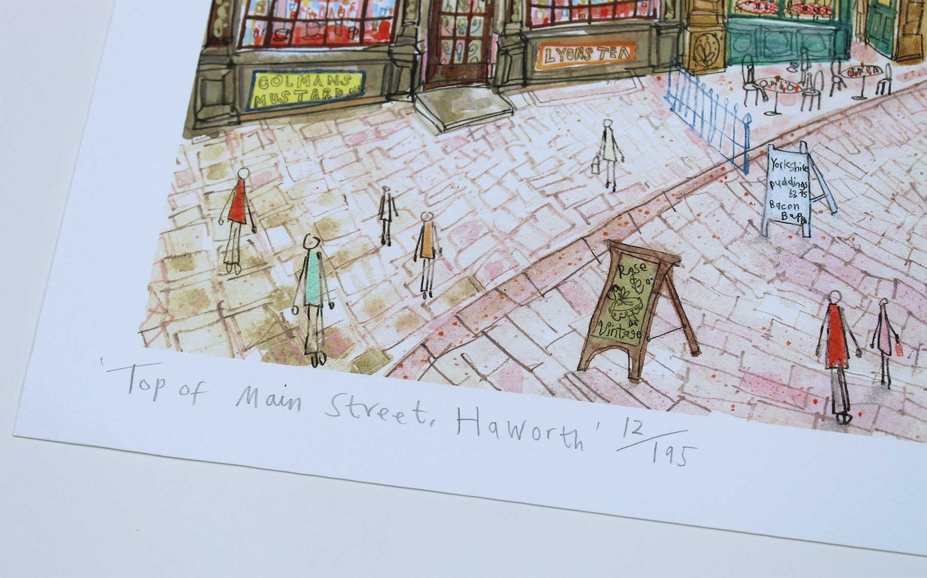 HAWORTH ART PRINT Watercolor Yorkshire England Pub Bronte | Etsy