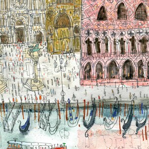 VENICE ART PRINT, the Campanile, Italy Wall Art, 11 X 14 Home Decor ...