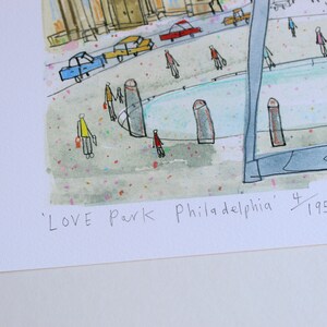 LOVE PARK Philadelphia Art Print Love Park Philly Wall Art - Etsy