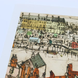WHITBY HOUSES PRINT, Whitby Yorkshire, Signed Giclee Print, Whitby ...