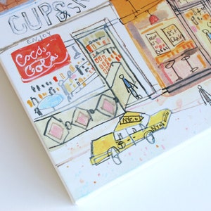 DUNKIN DONUTS Canvas, New York Painting, NYC Donut Shop, Stretched ...