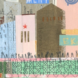 ISTANBUL ART PRINT, 11x14 Turkish Picture, Galata Bridge Drawing ...