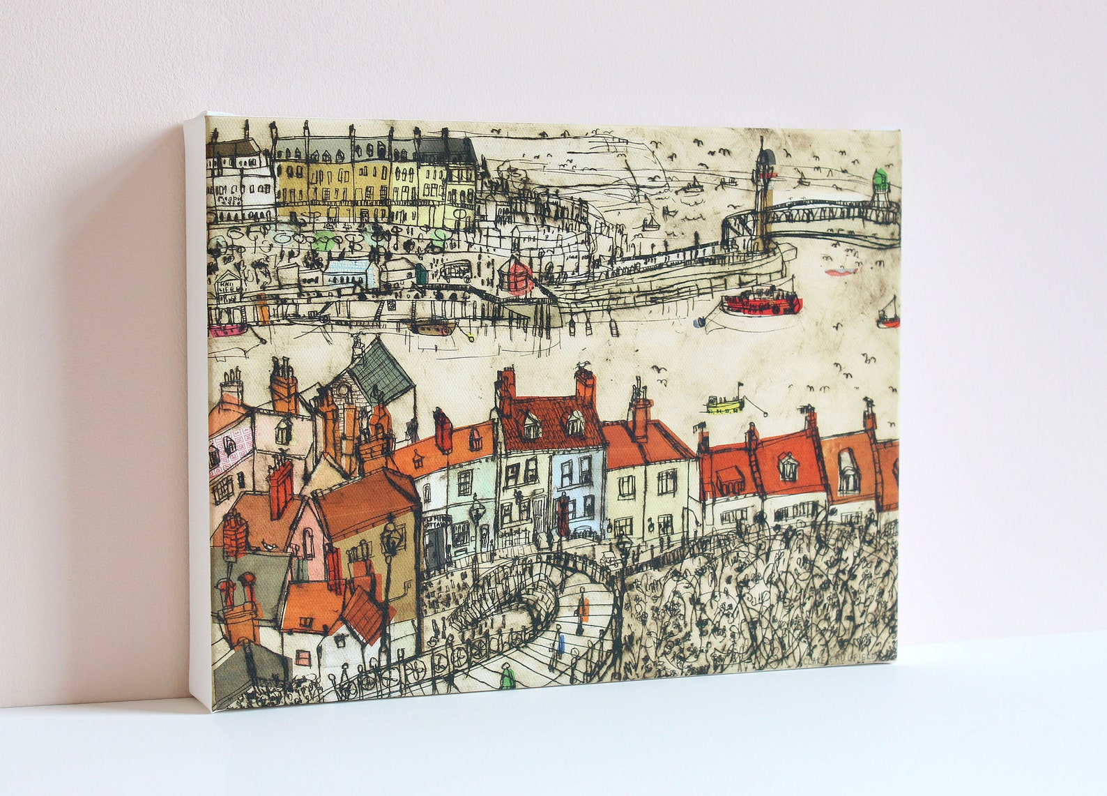 WHITBY CANVAS ART Stretched Box Canvas Yorkshire Picture - Etsy UK