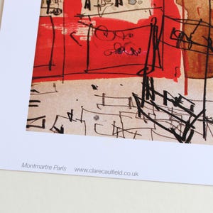 MONTMARTRE PARIS, Art Print 11x14, French Street Scene, Sacre Coeur ...