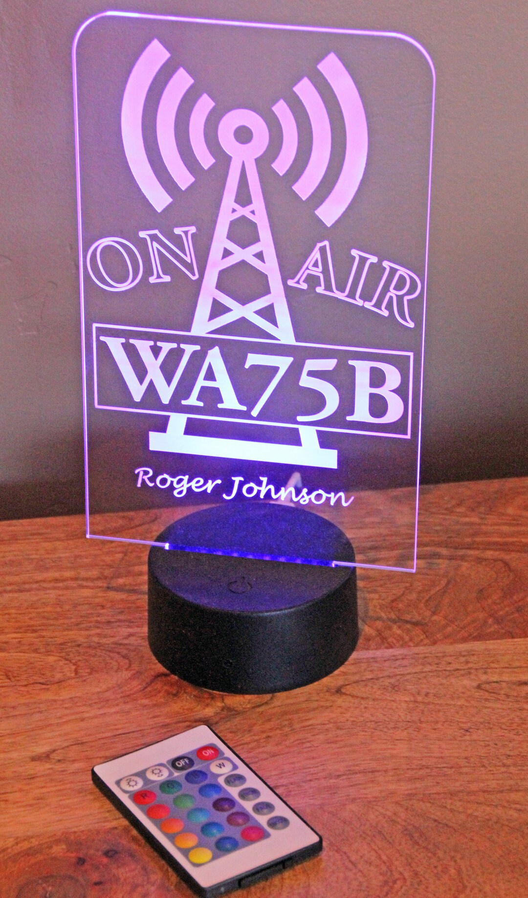 Custom HAM RADIO (TOWER) Edge Lit Sign - Etsy