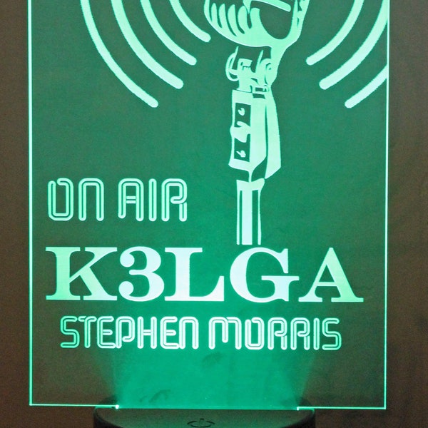 Lighted Ham Radio Call Sign - Etsy