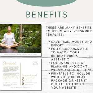 Yoga Retreat Invitation Template | Meditation Wellness Retreat ...