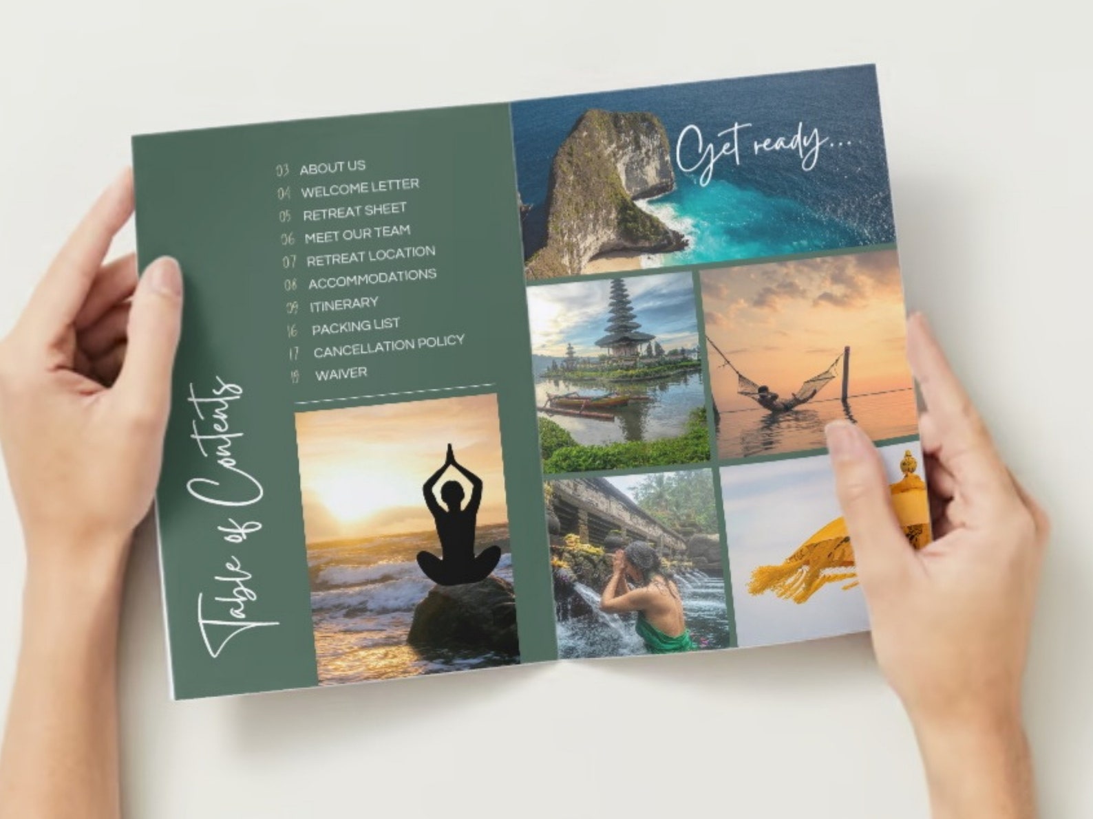 Retreat Welcome Booklet Template | Printable & Digital | Canva Editable ...