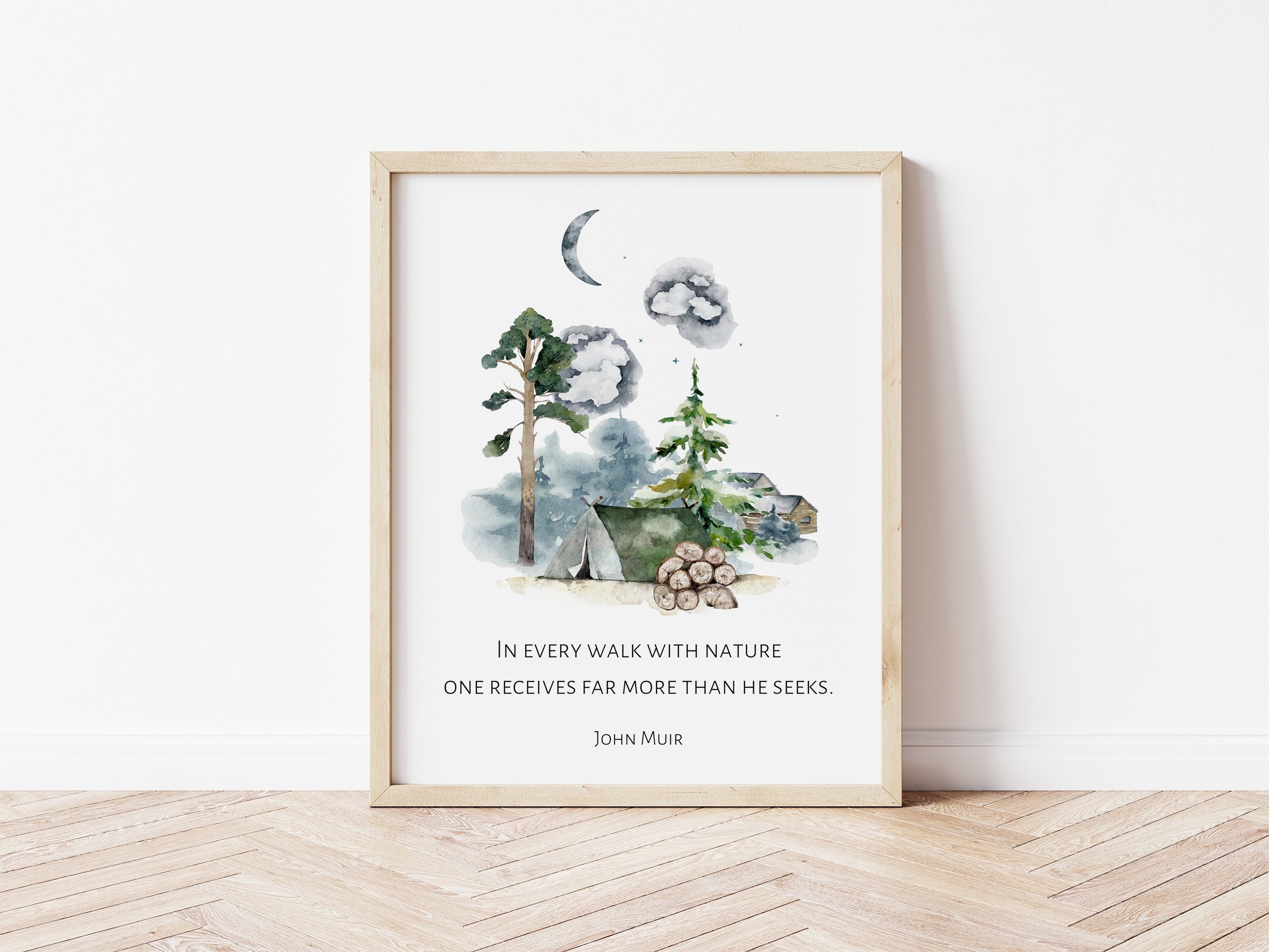 John Muir Quote Print / in Every Walk With Nature Printable / Camping ...