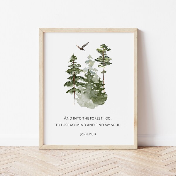 John Muir Quote - Etsy