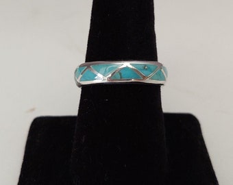 Turquoise Inlay Ring | Etsy