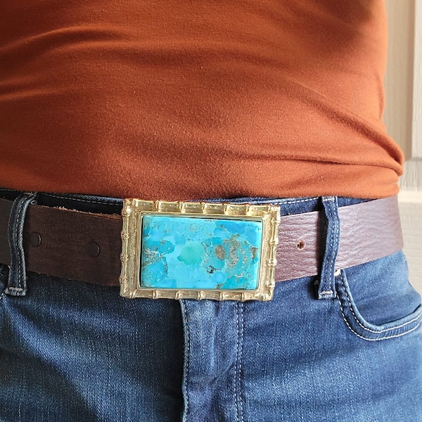 Turquoise Belt Buckle - Etsy