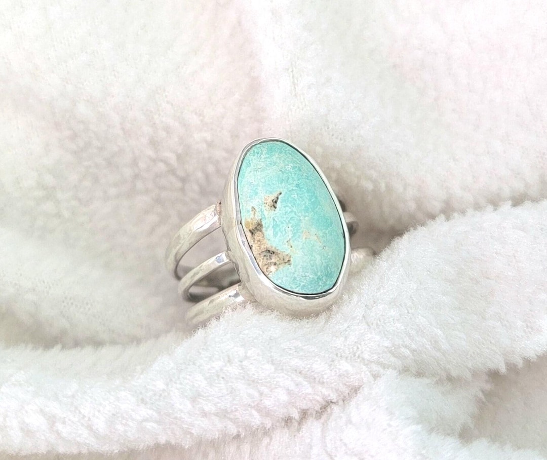 Turquoise Ring, 925 Sterling Silver CHOOSE Your STONE and Size ...