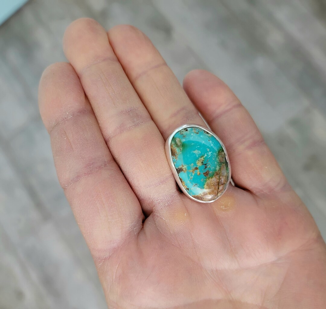 Turquoise Ring, Handmade Natural Turquoise Ring, Choose Your Own Stone ...