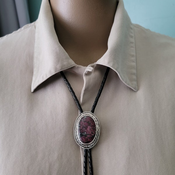 Leather Bolo Tie - Etsy