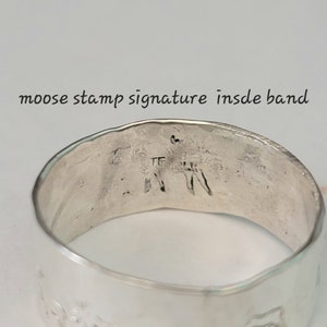 Moose Ring, Sterling Silver Moose Jewelry, Teton Jewelry, Dainty Moose Animal Ring, Size 7 1/4 ...