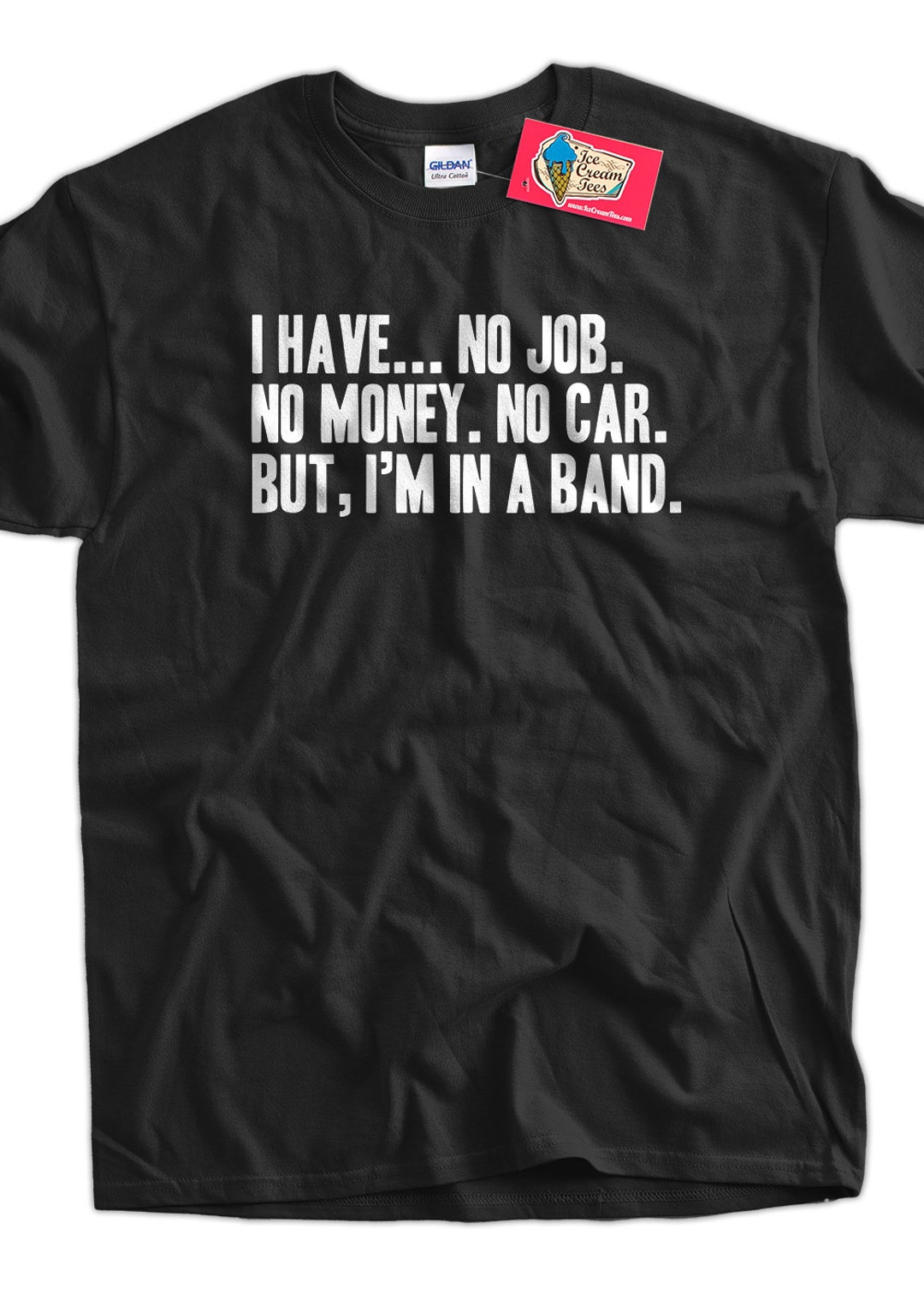 Funny Band T-shirt I'm in A Band T-shirt Gifts for Dad Screen Printed T ...