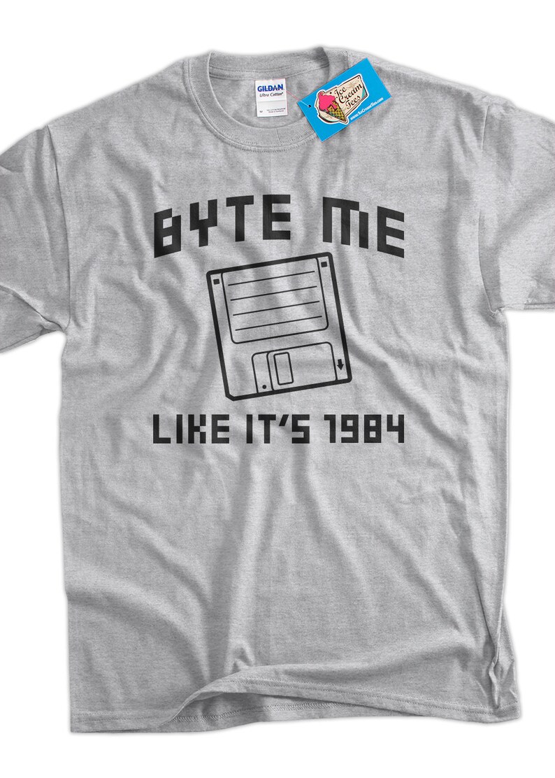 Funny Computer T Shirt Byte Me Tee Shirt T Shirt Geek Retro Etsy
