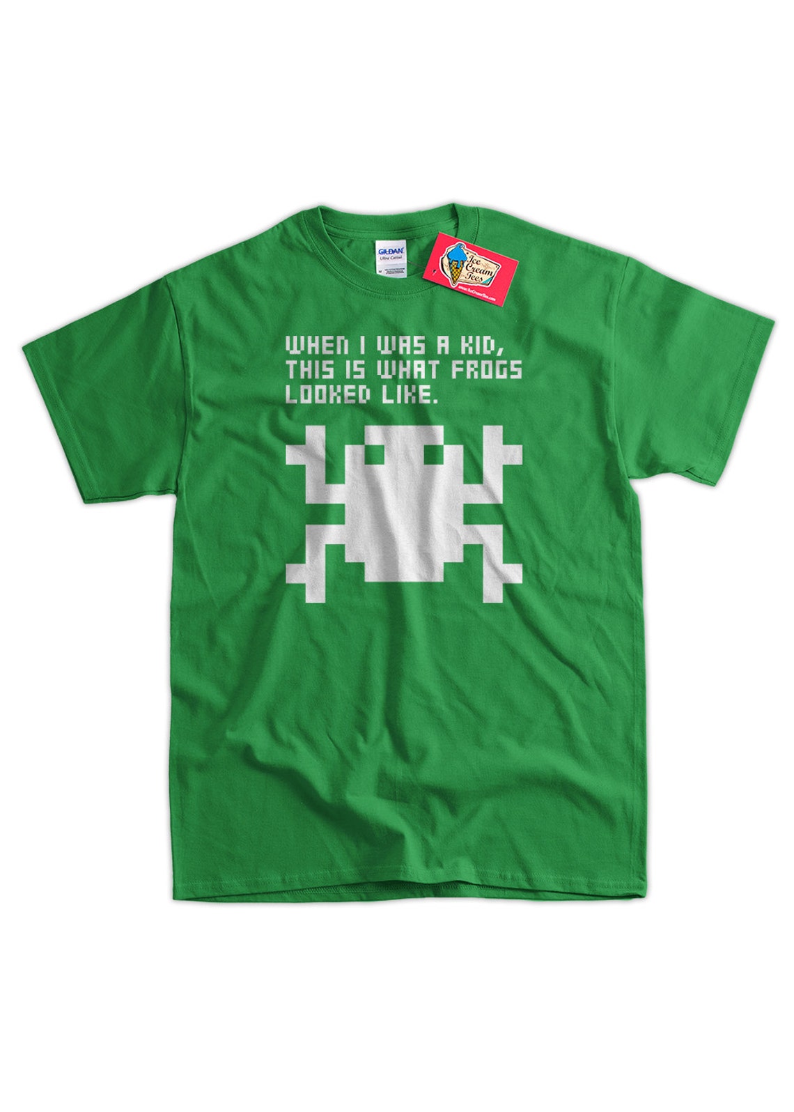 Retro Arcade Video Game Frog Pixel Frog Tshirt T-shirt Tee - Etsy