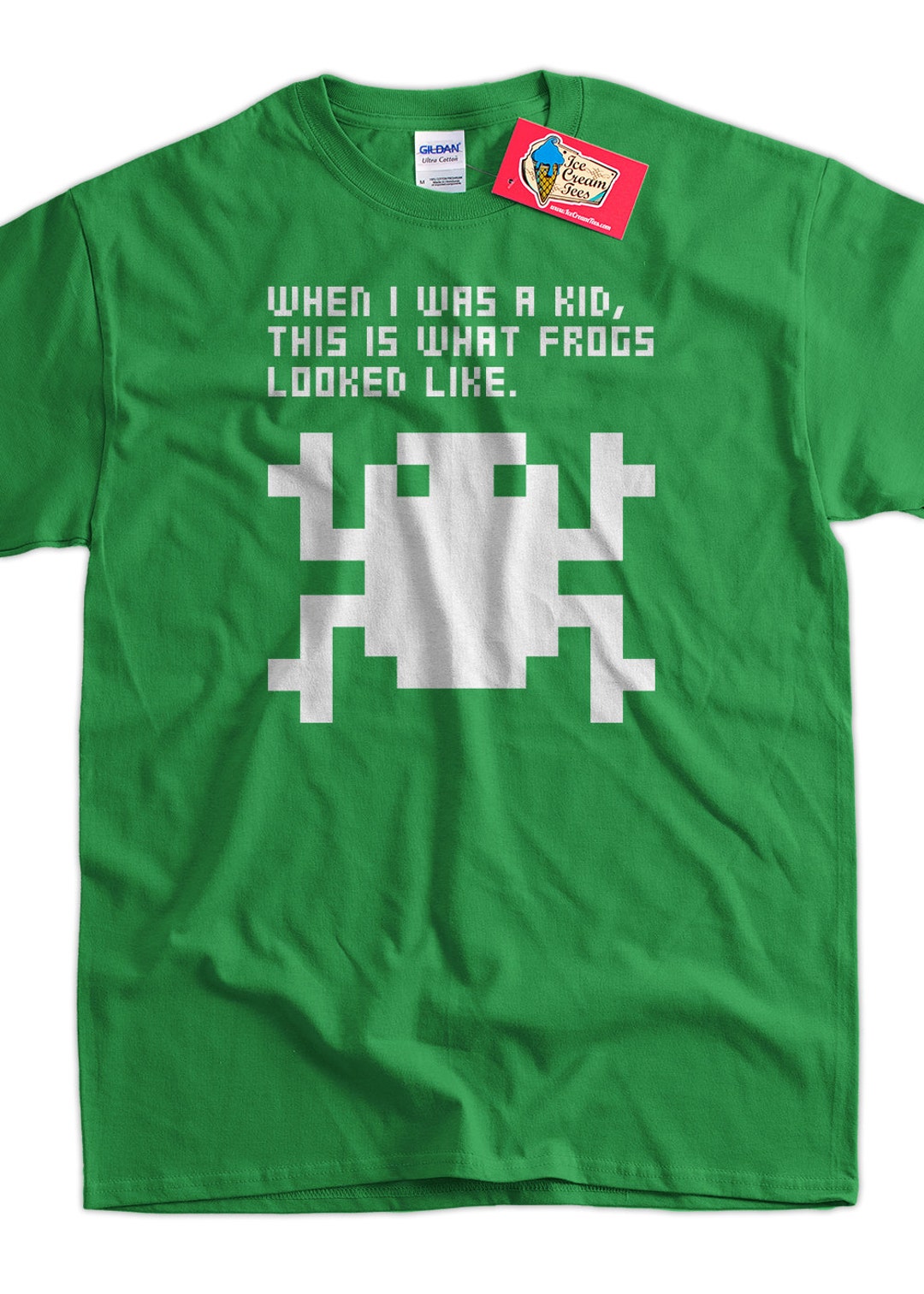 Retro Arcade Video Game Frog Pixel Frog Tshirt T-shirt Tee - Etsy
