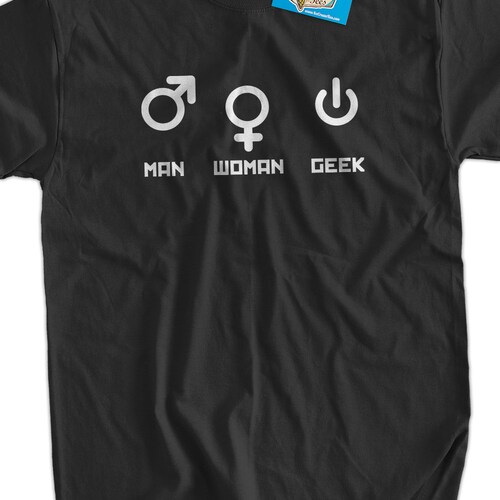 Computer Geek T Shirt Funny Nerd Man Woman Geek T Shirt Ts Etsy