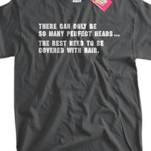 Bald T-shirt Balding T-shirt No Hair T-shirt Perfect Head T-shirt Gifts ...