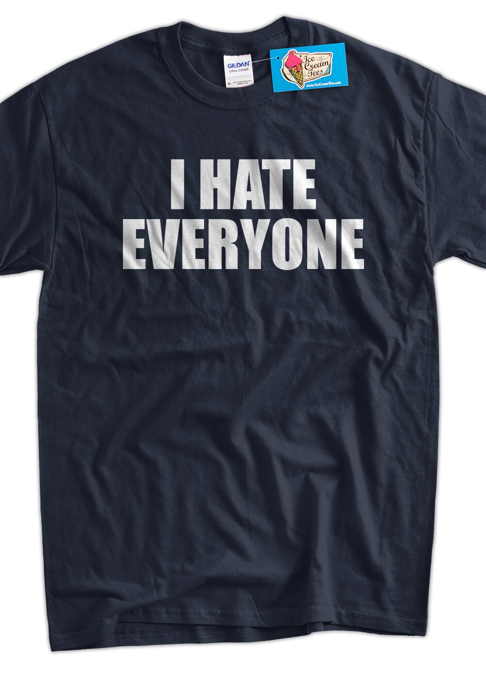 I Hate Everyone T-shirt Anti Social Grumpy Tshirt Tee Shirt | Etsy