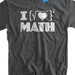 Math Geek Nerd Funny Cool I Love Math T-shirt Gifts for Dad Screen ...