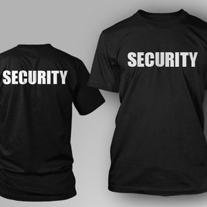Security T-shirt Bar Bouncer Concert Staff T-shirt Gifts for - Etsy