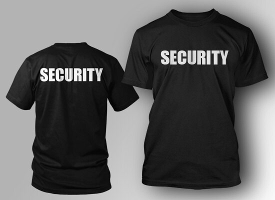 Security T-shirt Bar Bouncer Concert Staff T-shirt Gifts for Guys Gifts ...