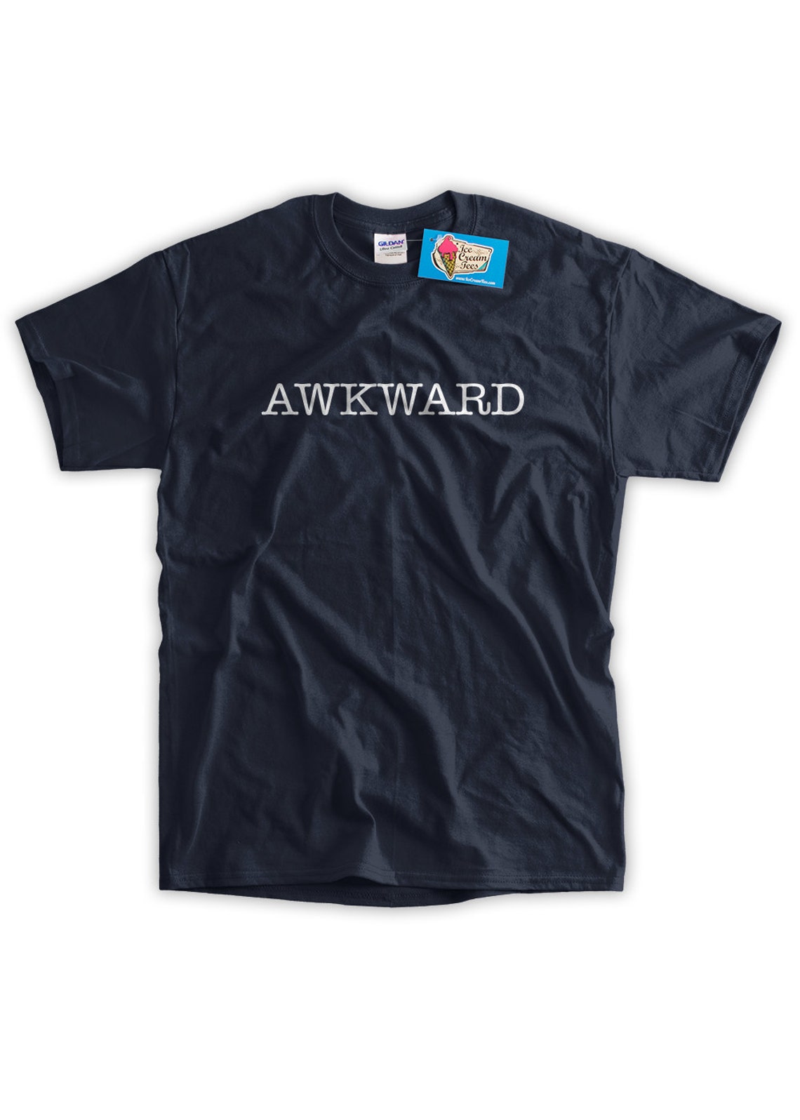 Funny Awkward T-shirt Screen Printed Tee Shirt T Shirt Mens Ladies ...
