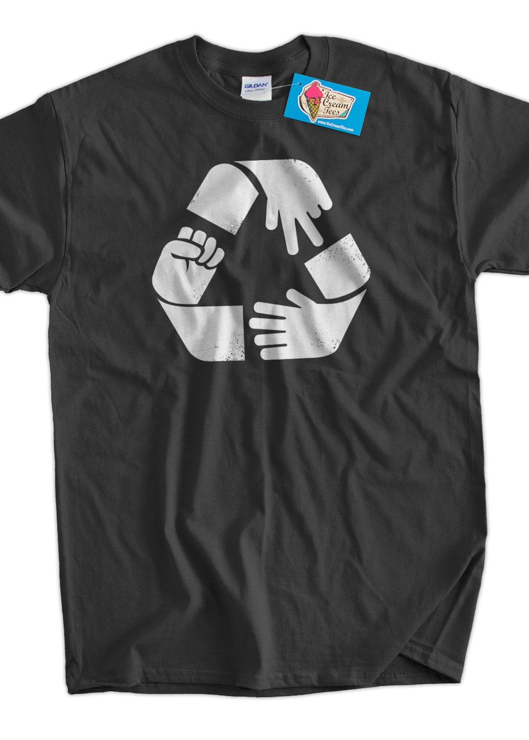 Rock Beats Scissors Beats Paper Beats Screen Printed T-shirt Mens ...
