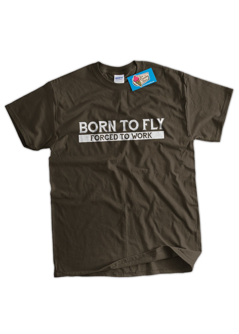Funny Pilot T-shirt Born to Fly Forced to Work T-shirt Gifts for Dad ...