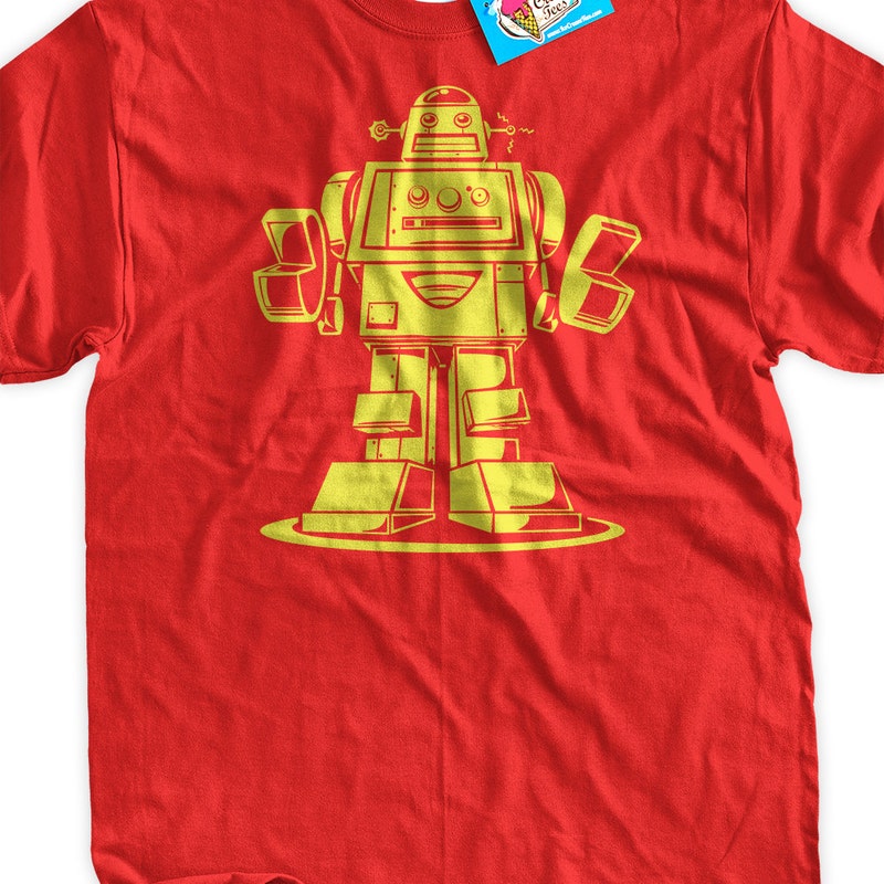Robot T Shirt - Etsy