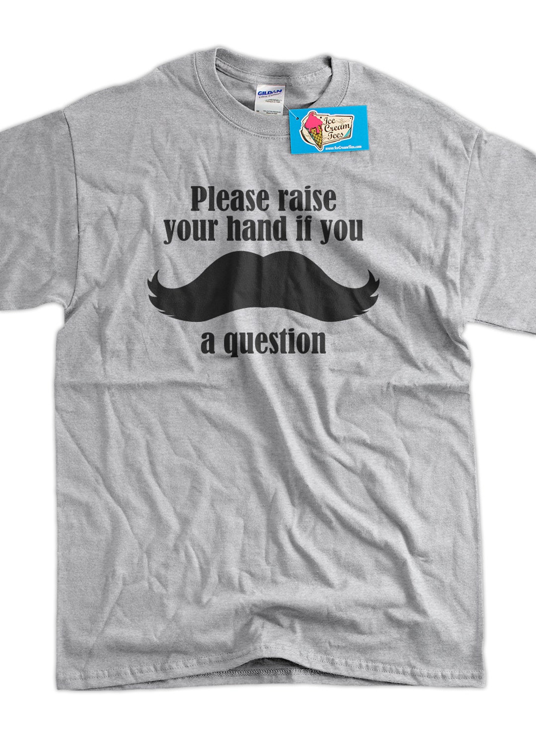 Moustache Teacher November Moustache A Question Tshirt T-shirt Tee ...