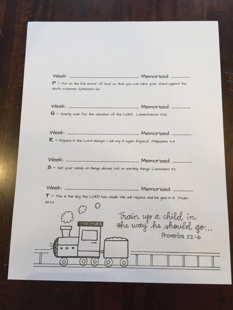 Bullet Journal Printable Template Instant Download - ABC Scripture ...